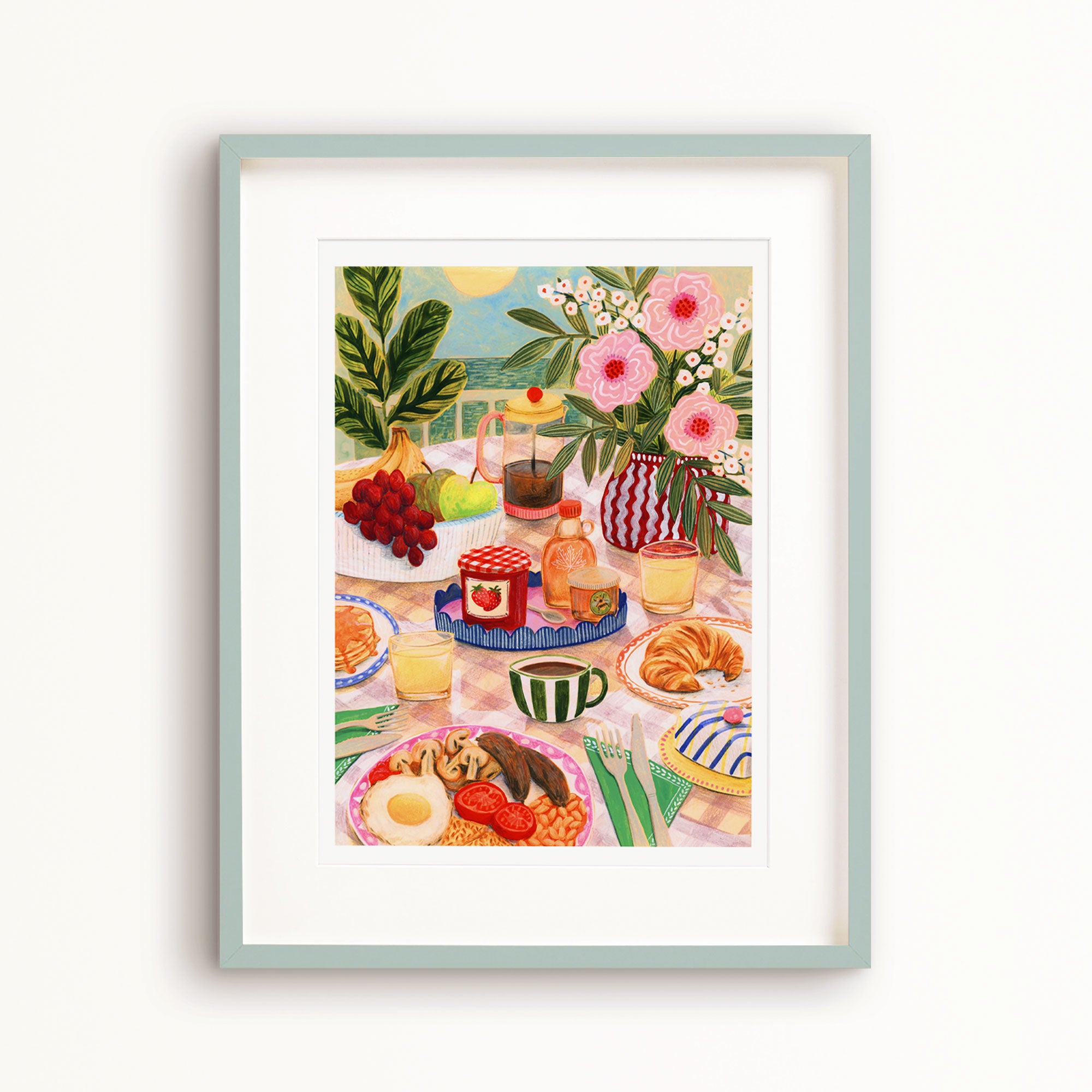 Sunshine Breakfast Art Print for Foodies