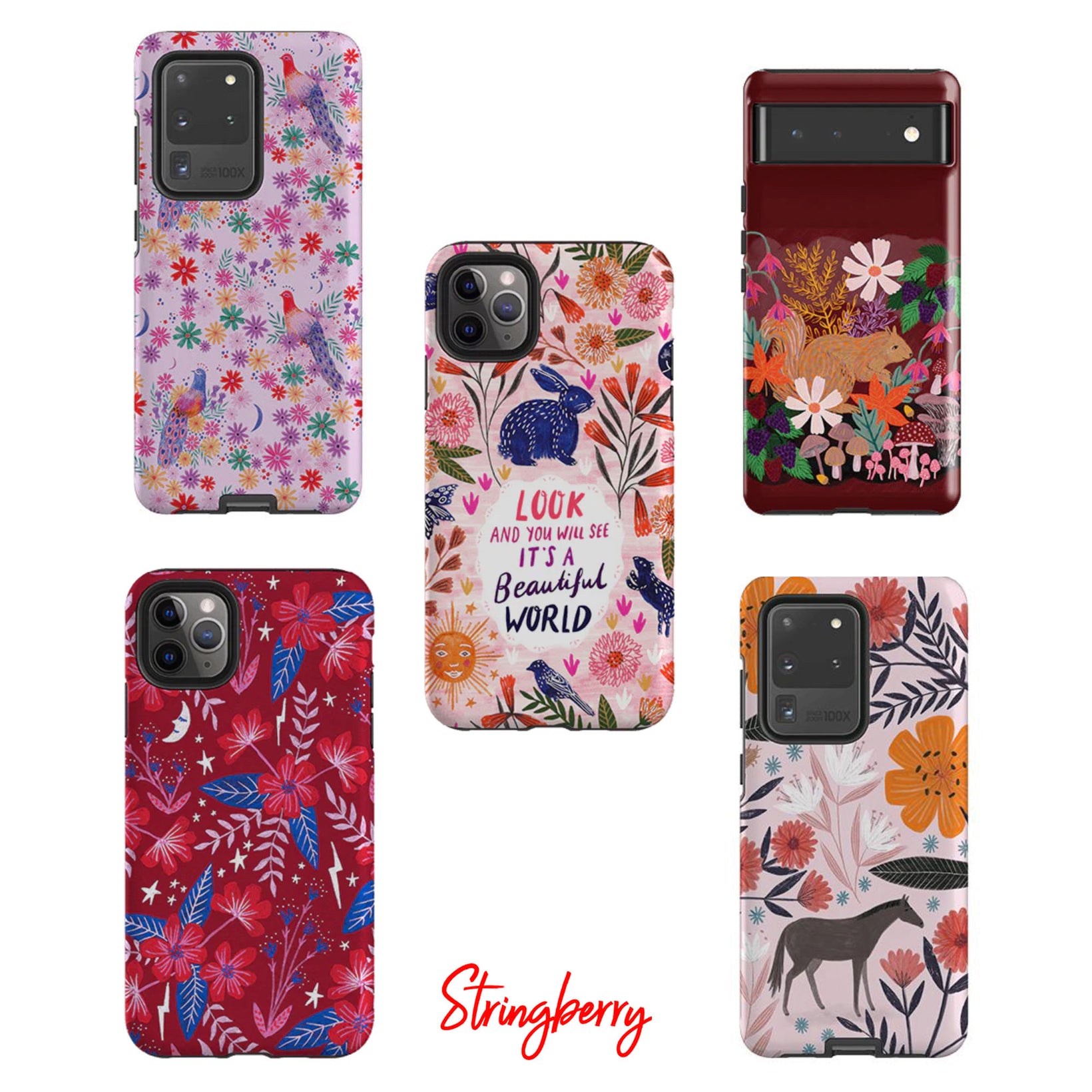Bonbi Forest X Stringberry Mobile Phone Cases