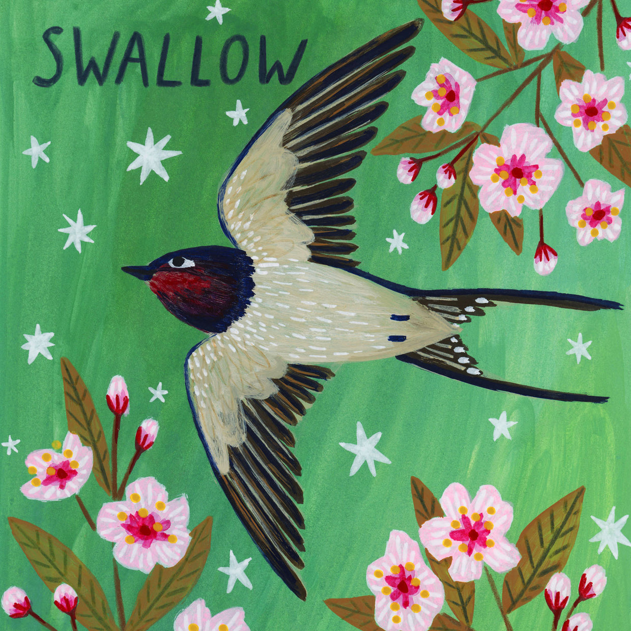 Swallow Bird Art Print