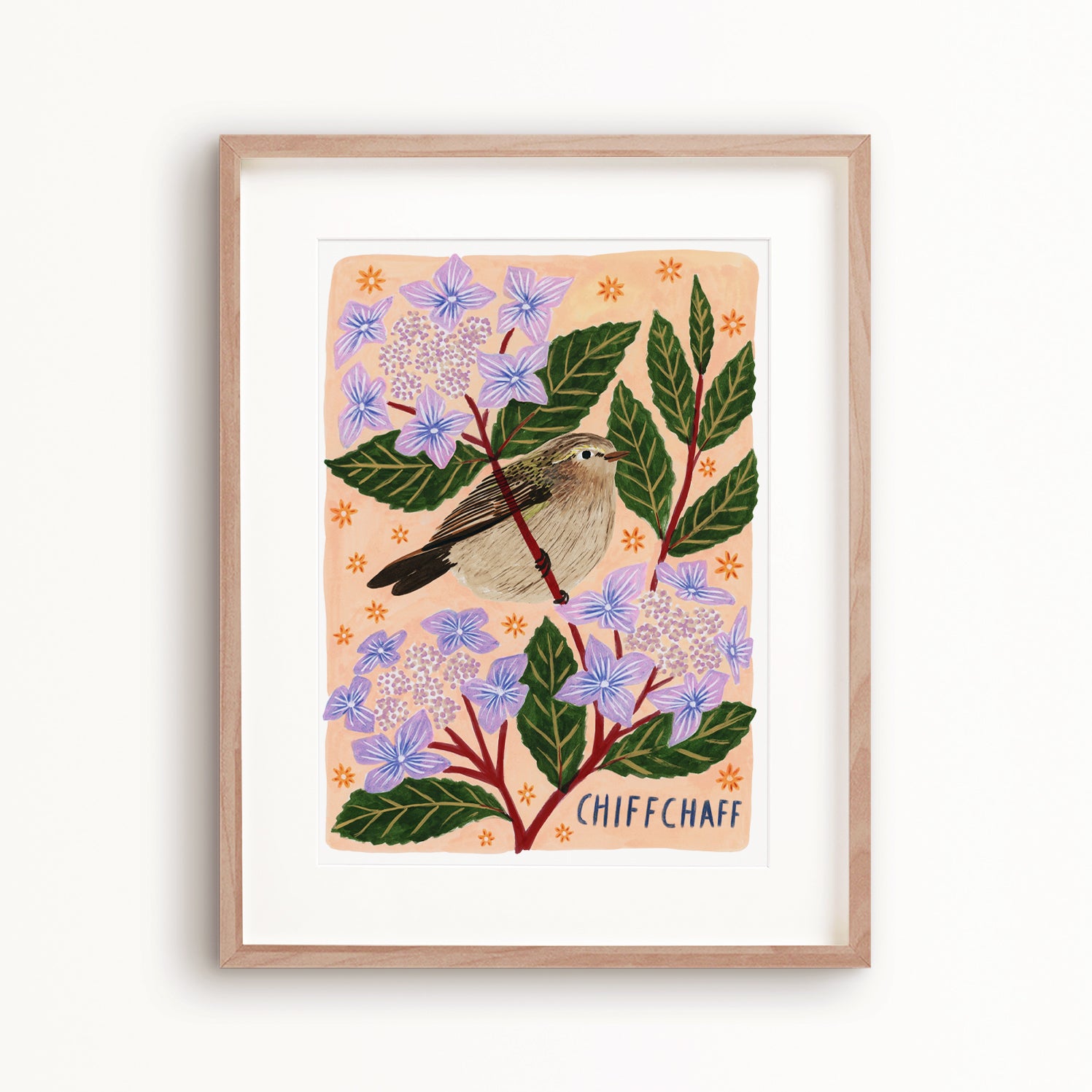 Chiffchaff Bird Art Print for Living Room
