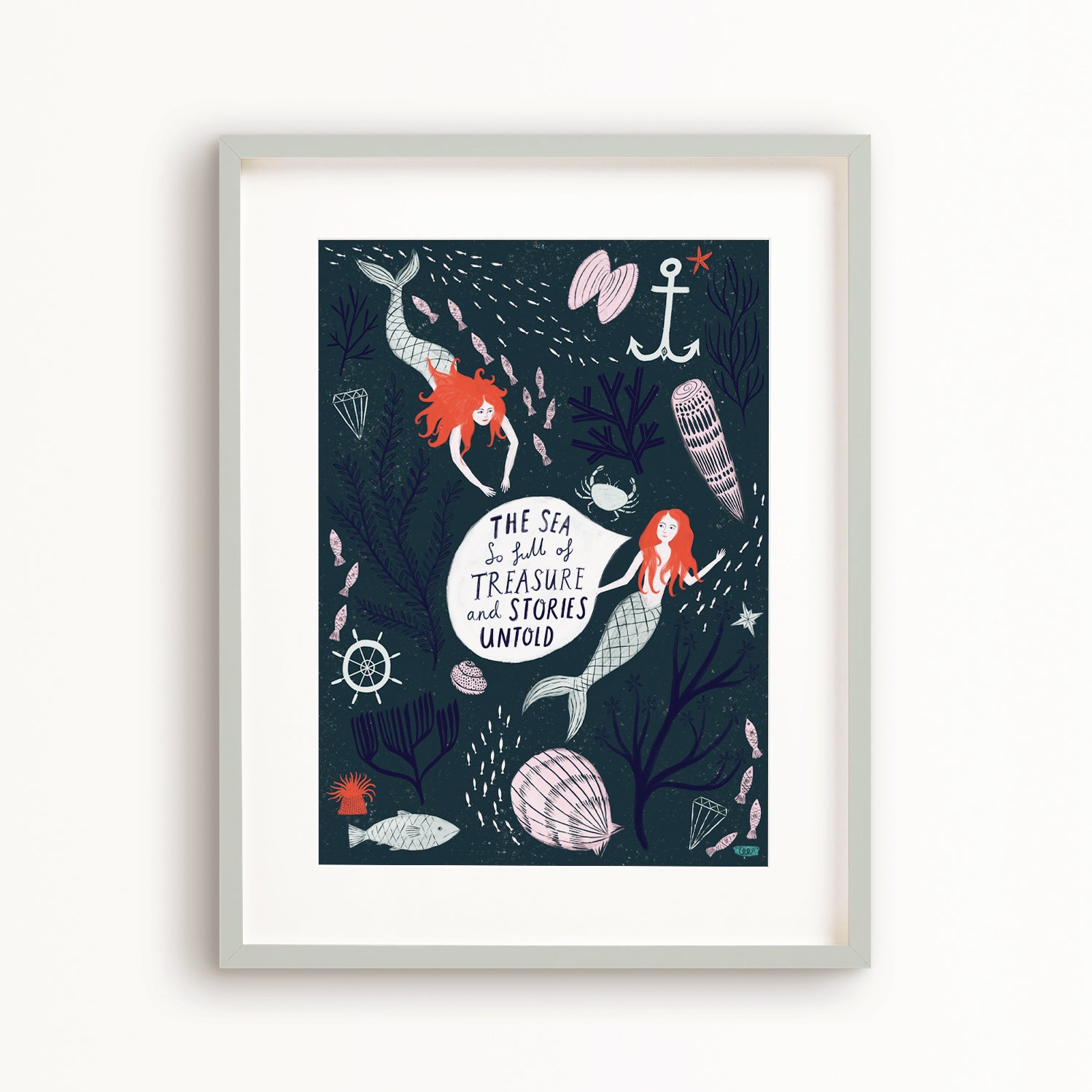 The Sea So Full Mermaid Art Print