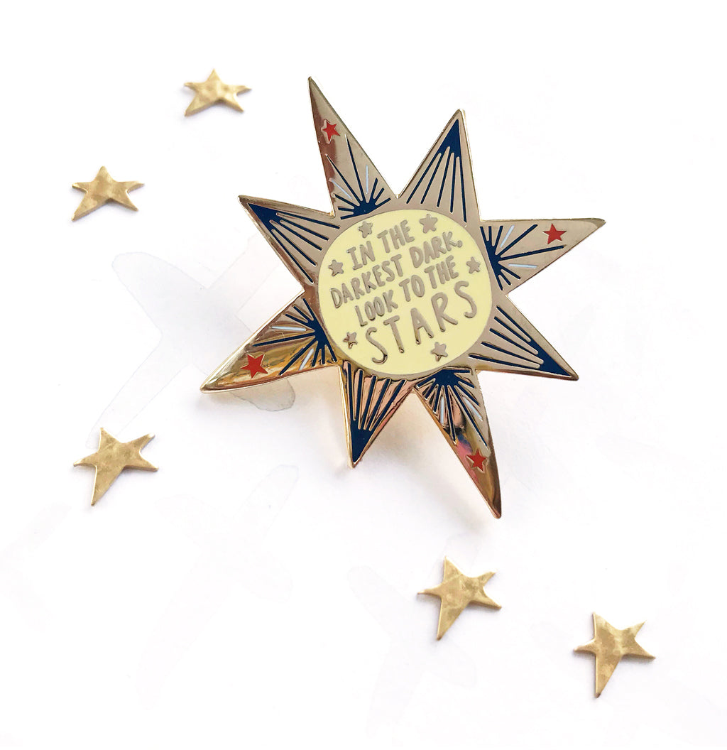 Limited Edition Celestial Bodies "In the Darkest Dark" Enamel Pin Badg